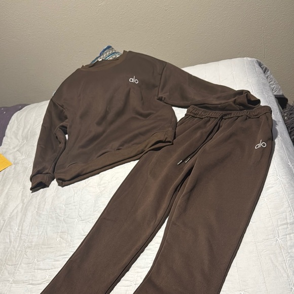 ALO Yoga | Pants & Jumpsuits | Alo Straight Leg Espresso Brown ...